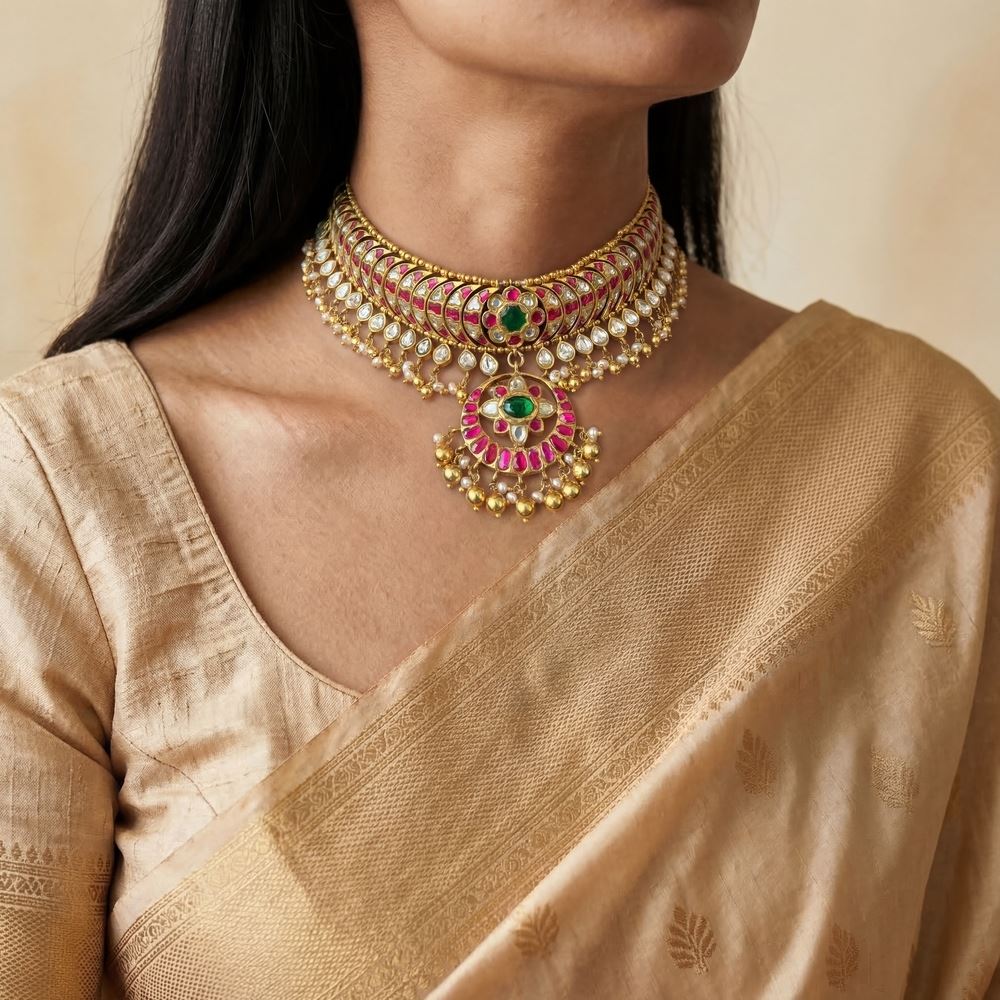 Meera Chand Kundan Polki Choker